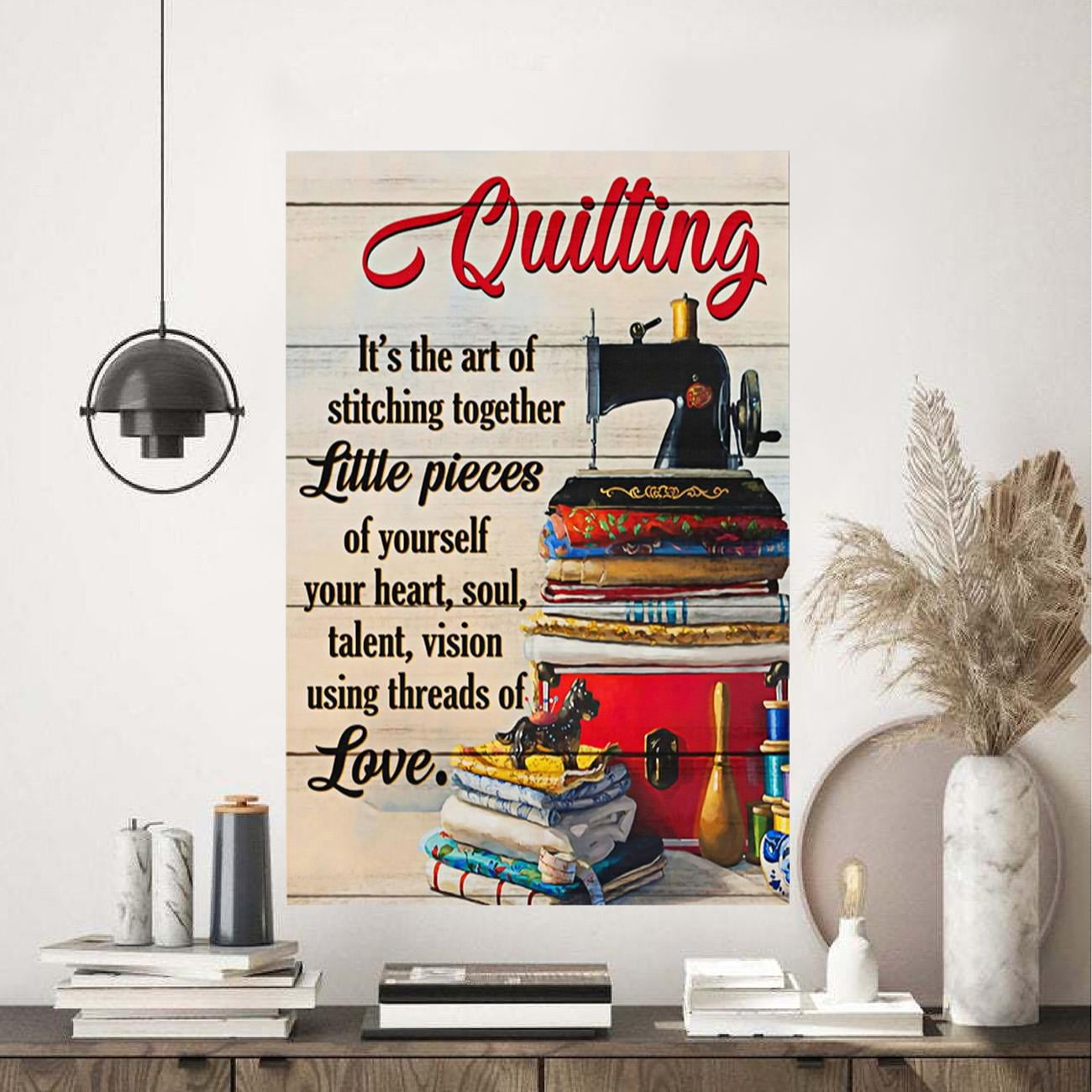 Sew Quilting It's The Art Of Stitching Together Liitle Pieces Of ...