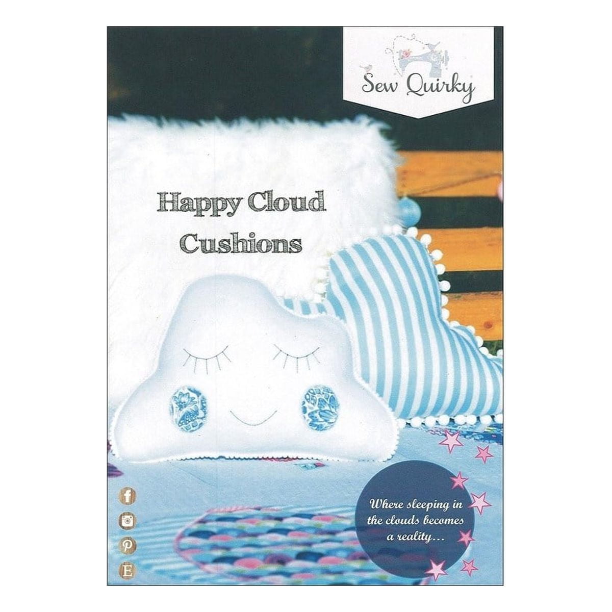 Sew Quirky Happy Cloud Cushion Pattern - Walmart.com