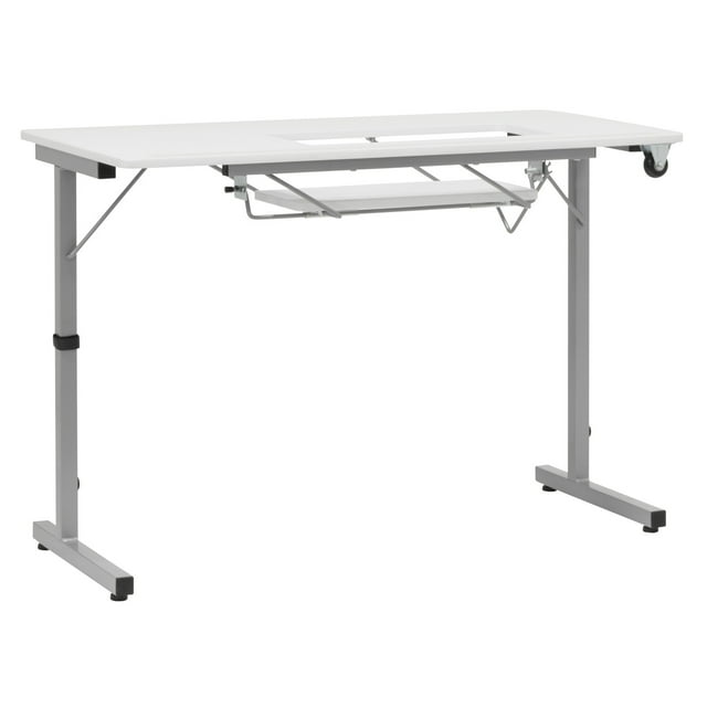 Sew Ready Adjustable Positioning Multifunction Sewing Table, Silver ...