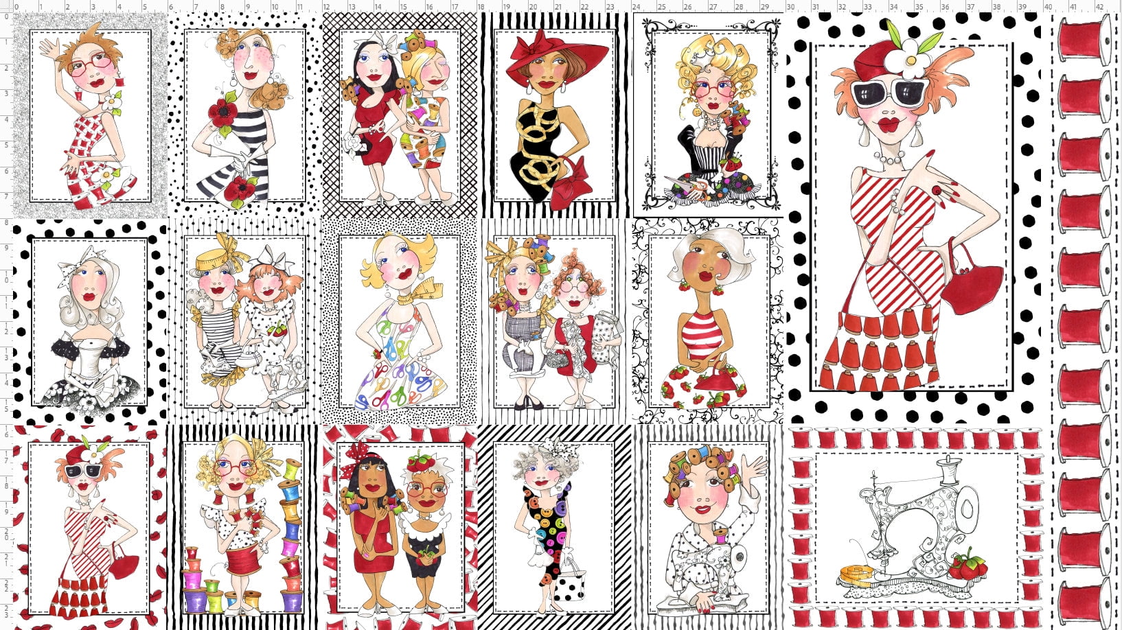 Sew Sew Fabric Panel - Walmart.com