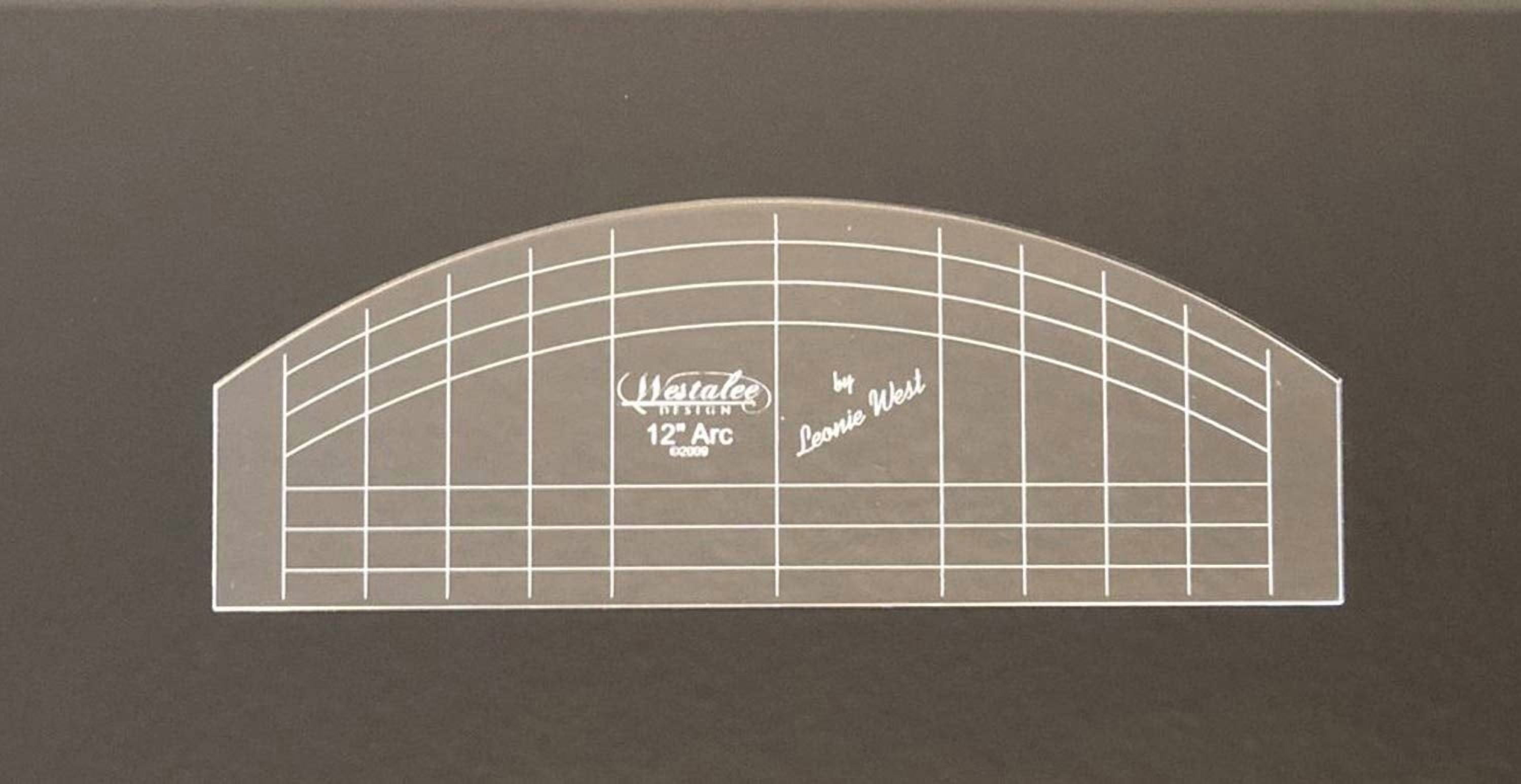 Sew Steady High Shank - 12" Arc from Ruler Foot Starter Set Template ...