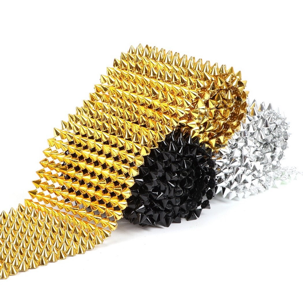 Sew Stitch On Spike Stud, 3 Yards Flatback Studs Rivets Spikes, DIY ...