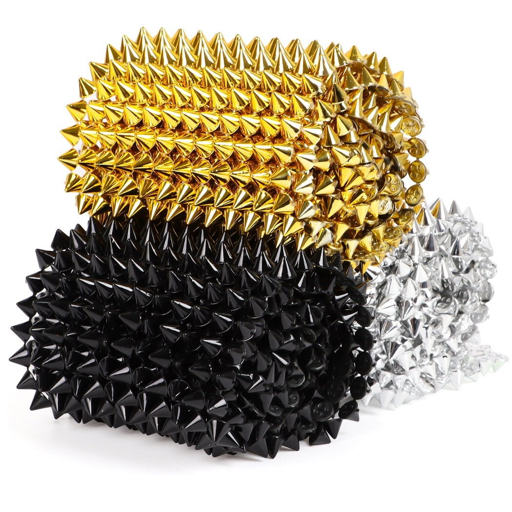 Sew Stitch On Spike Stud, 3 Yards Flatback Studs Rivets Spikes, DIY ...