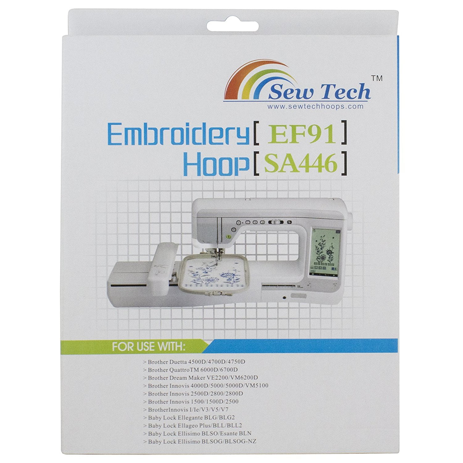 Sew Tech Embroidery Hoop for Brother and Baby Lock SA446 - Walmart.com