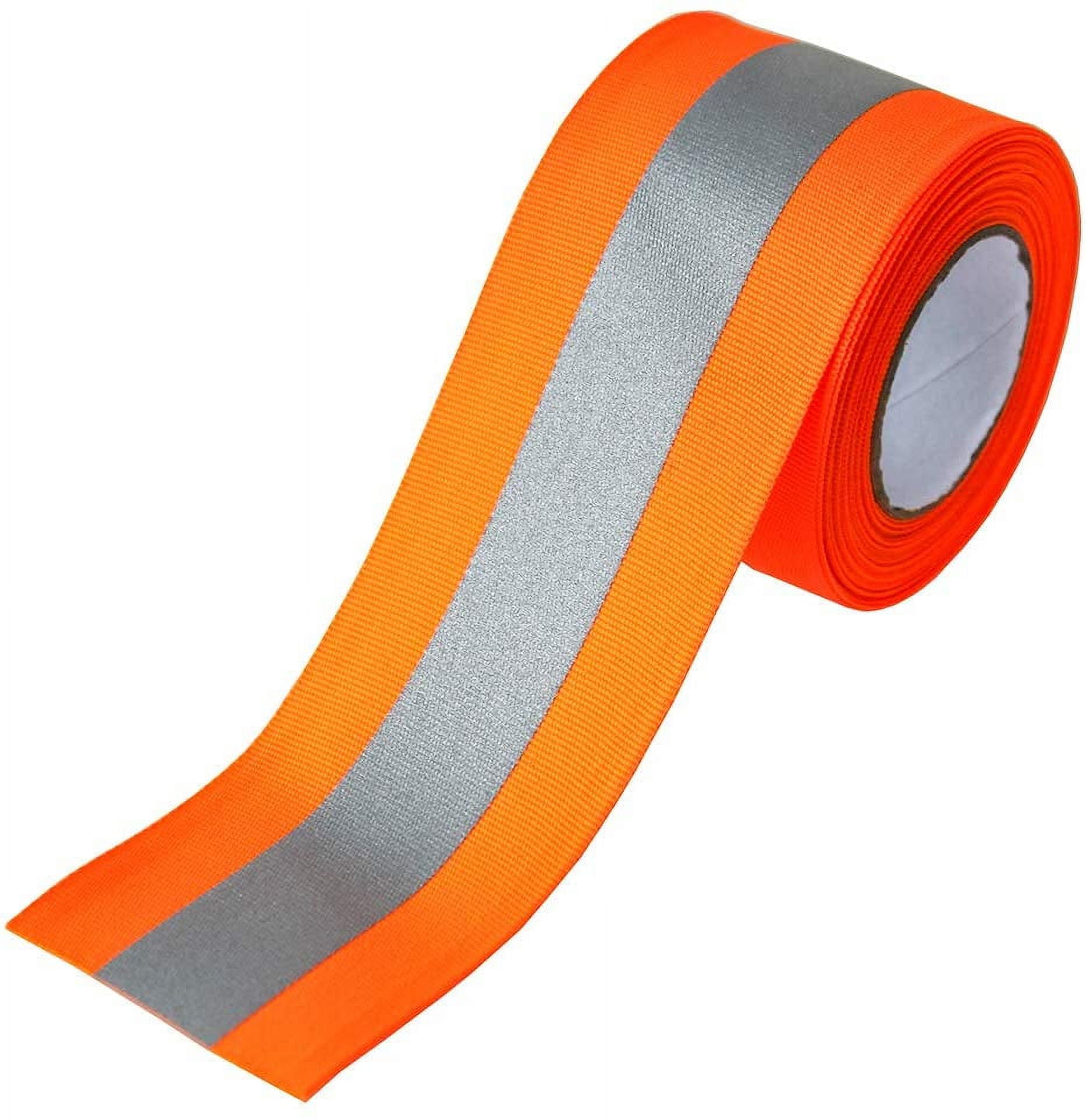 Sew on High Visibility Hi Vis Retro reflective fabric tape (2" x 10 yds ...