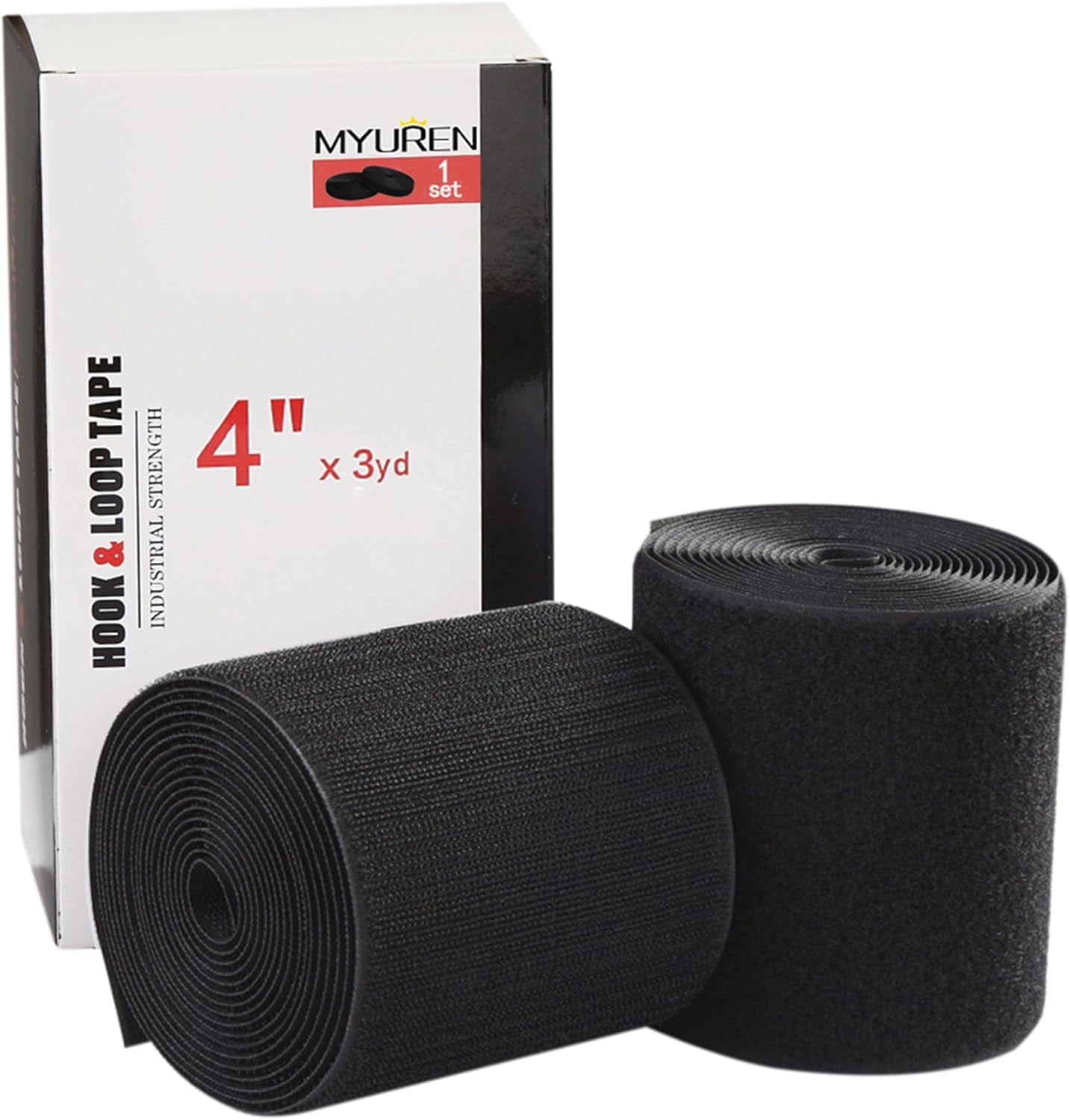 Sew on Hook and Loop Style 4 Inch Non-Adhesive Back Nylon Strips Fabric ...
