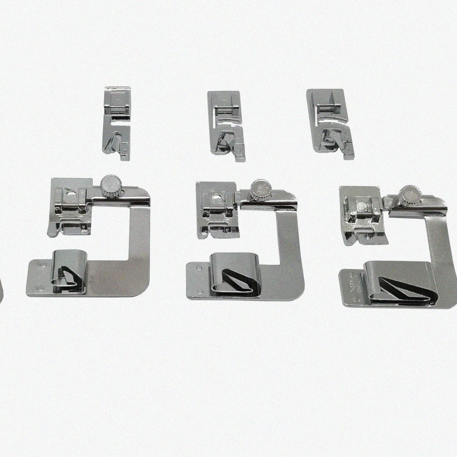 SewEase Hemmer Kit: 6-Piece Set with Rolled & Narrow Hem Presser Feet ...