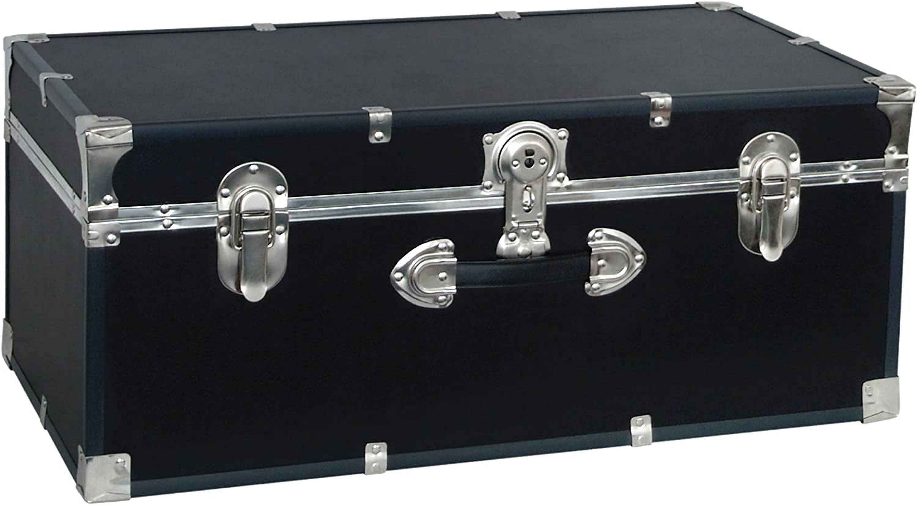 Seward Trunk College Dorm and Camp Storage Footlocker, Black, 30-Inch ...