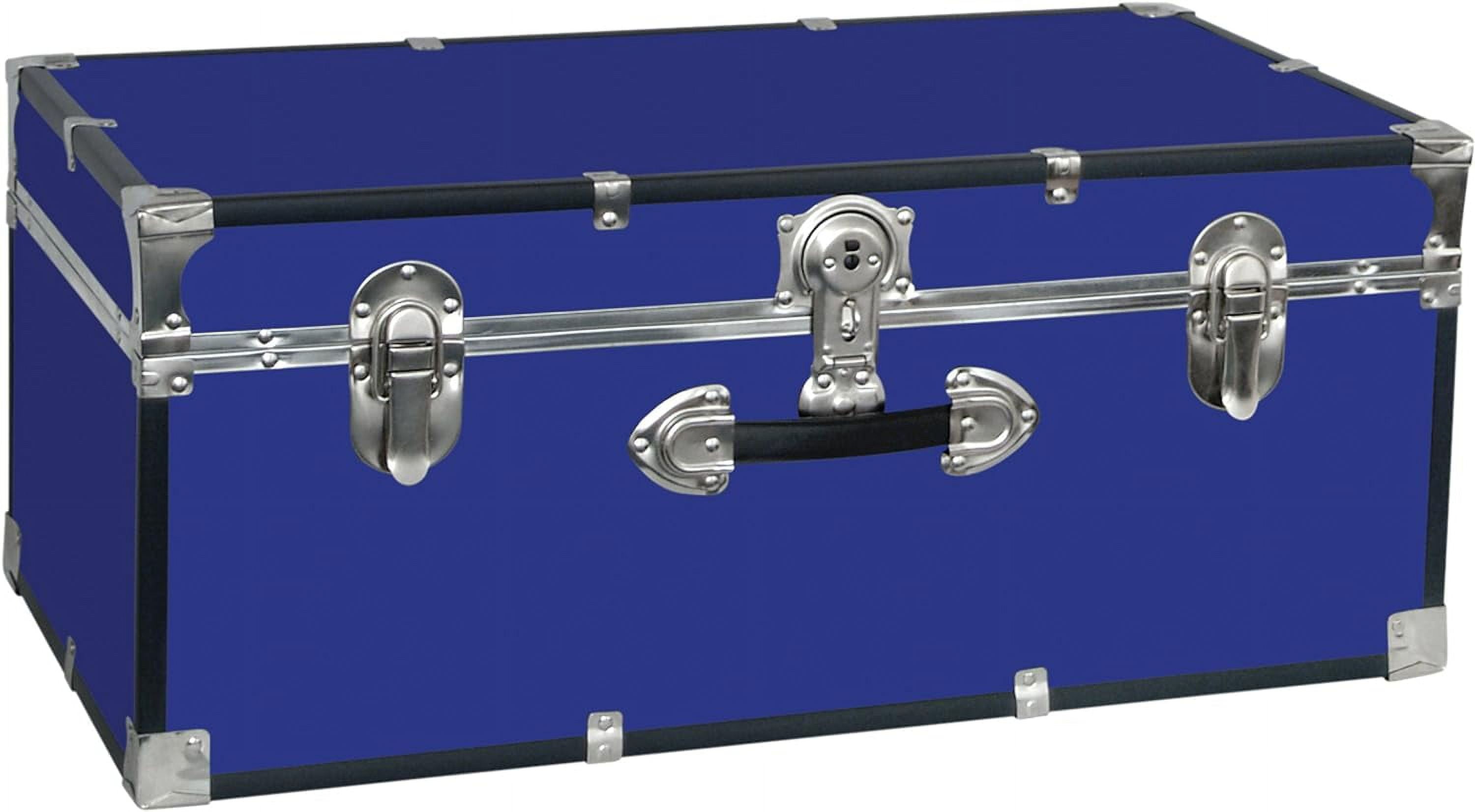 Seward Trunk College Dorm and Camp Storage Footlocker Trunk, Blue, 30 ...