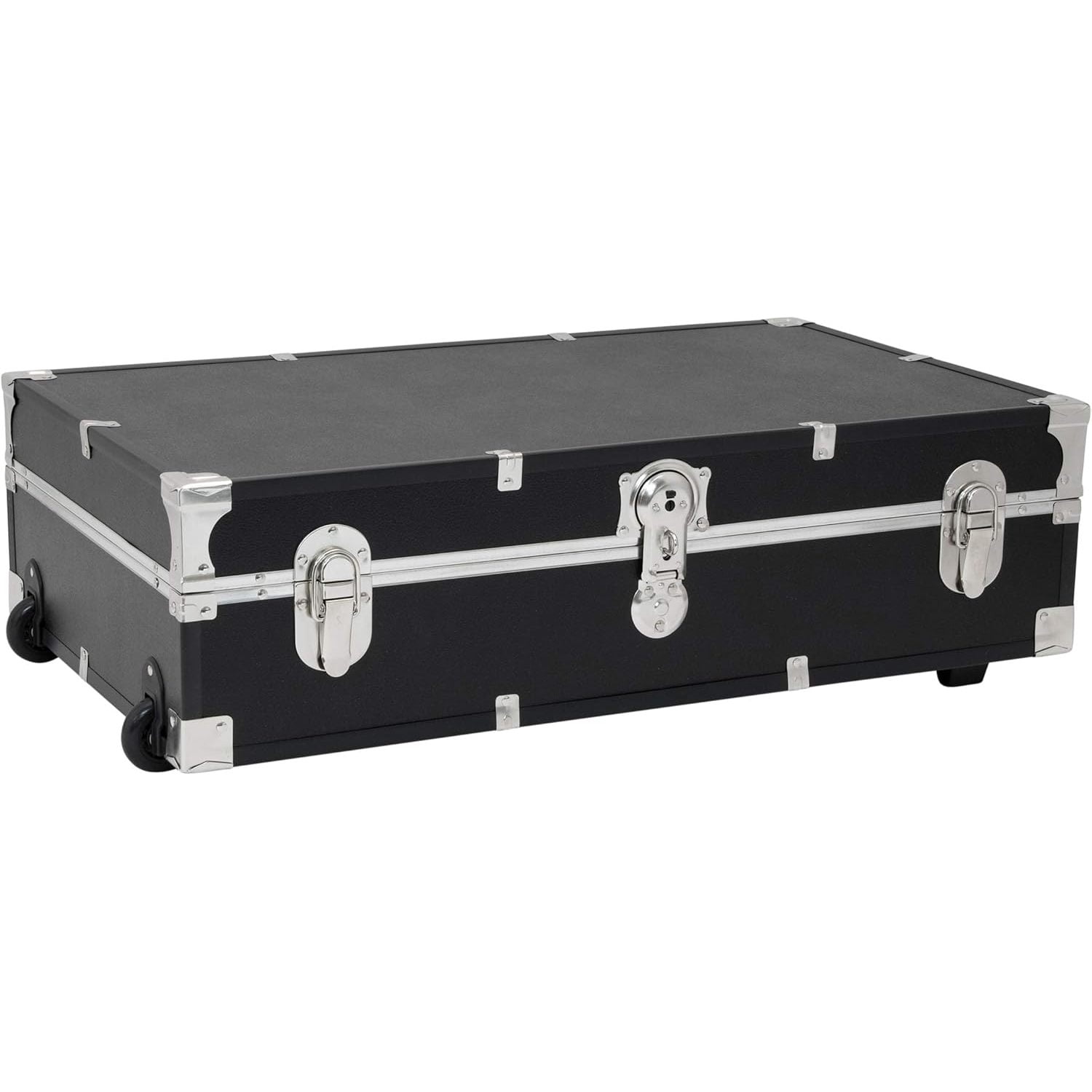 Seward Trunk Under The Bed 31" Trunk with Wheels & Lock, Black ...