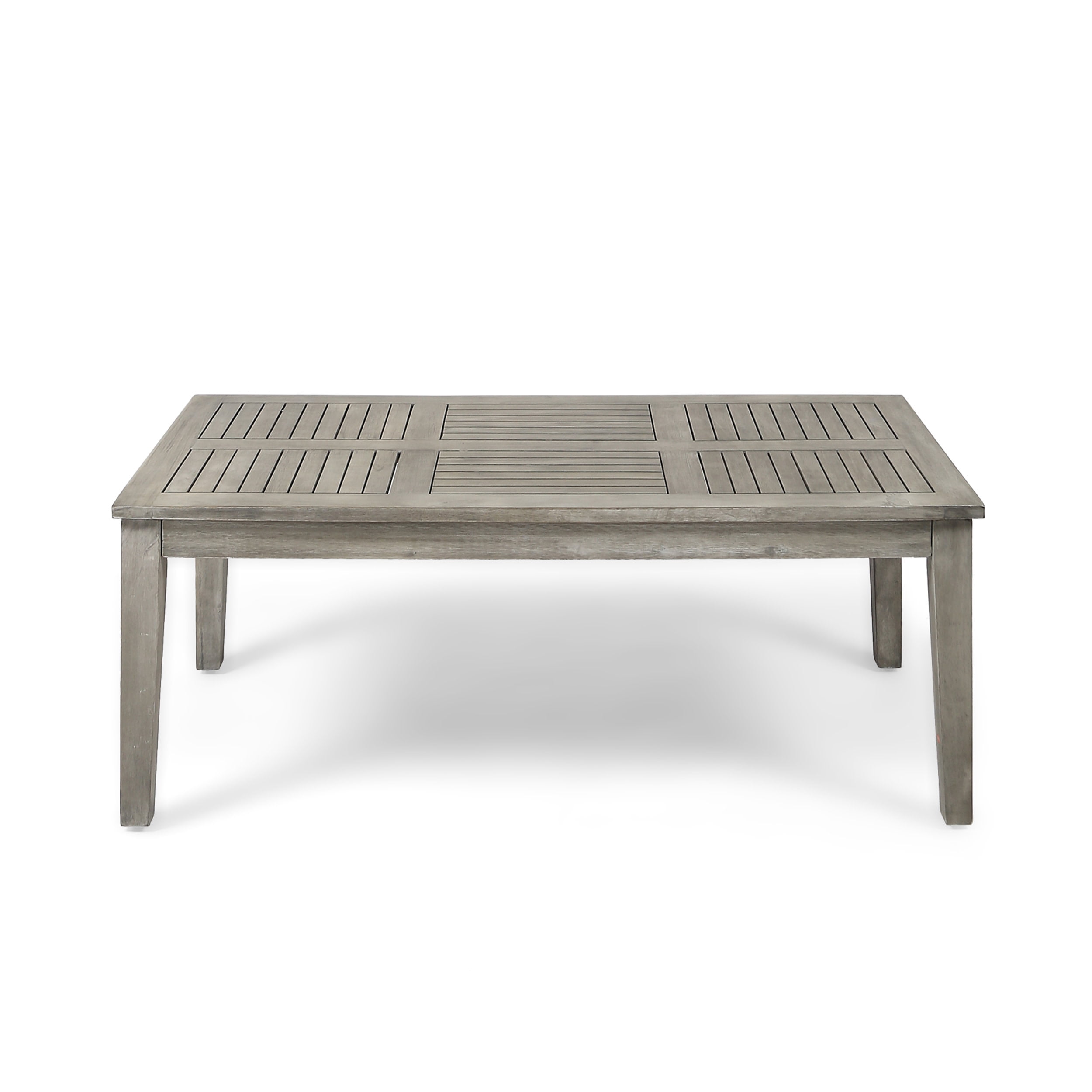 Sewell Acacia Wood Outdoor Coffee Table, Light Gray - Walmart.com