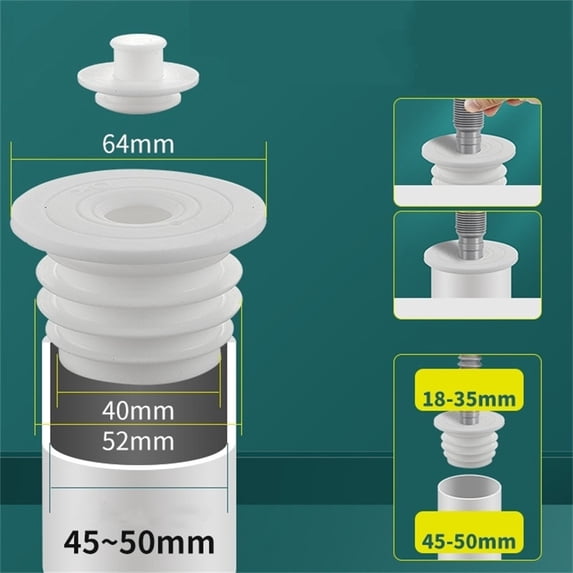 Sewer Anti-Odor Floor Drain Pipe Seal Washing Machine Silicone Sealing ...