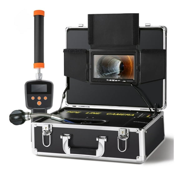Sewer Camera with Locator 100ft, 7" Pipeline Inspection Camera with DVR ...