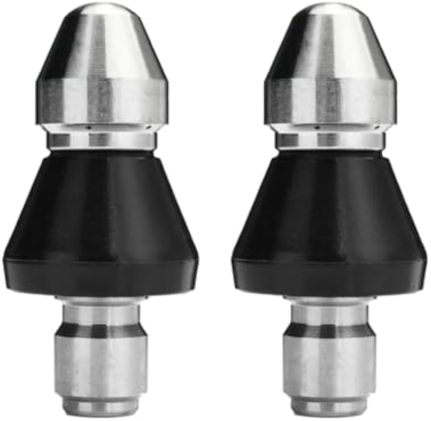 Sewer Cleaning Tool High-Pressure Nozzle, 1 Front Jet and 6 Rear Jets ...