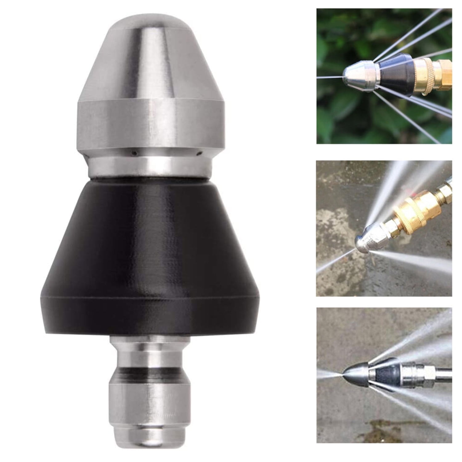 Sewer Cleaning Tool High-pressure Nozzle, Drain Clog Remover Toilet ...