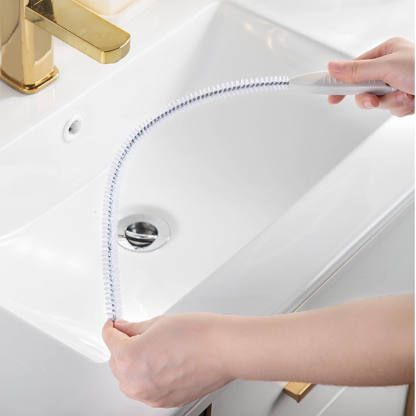 Sewer Drain Brush, Drain Clog Remover, 18.5inch Flexible Long Pipe ...