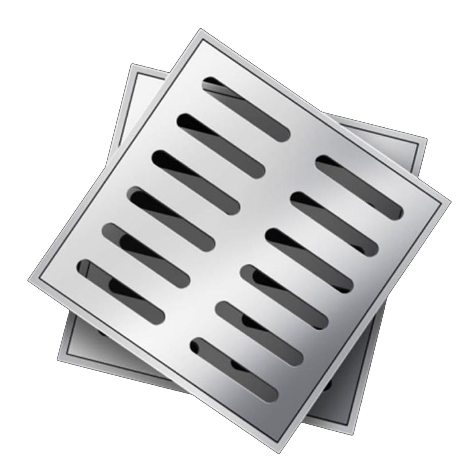 Sewer Grate Drain Cover with Frame, Stainless Steel Floor Drain Filter ...