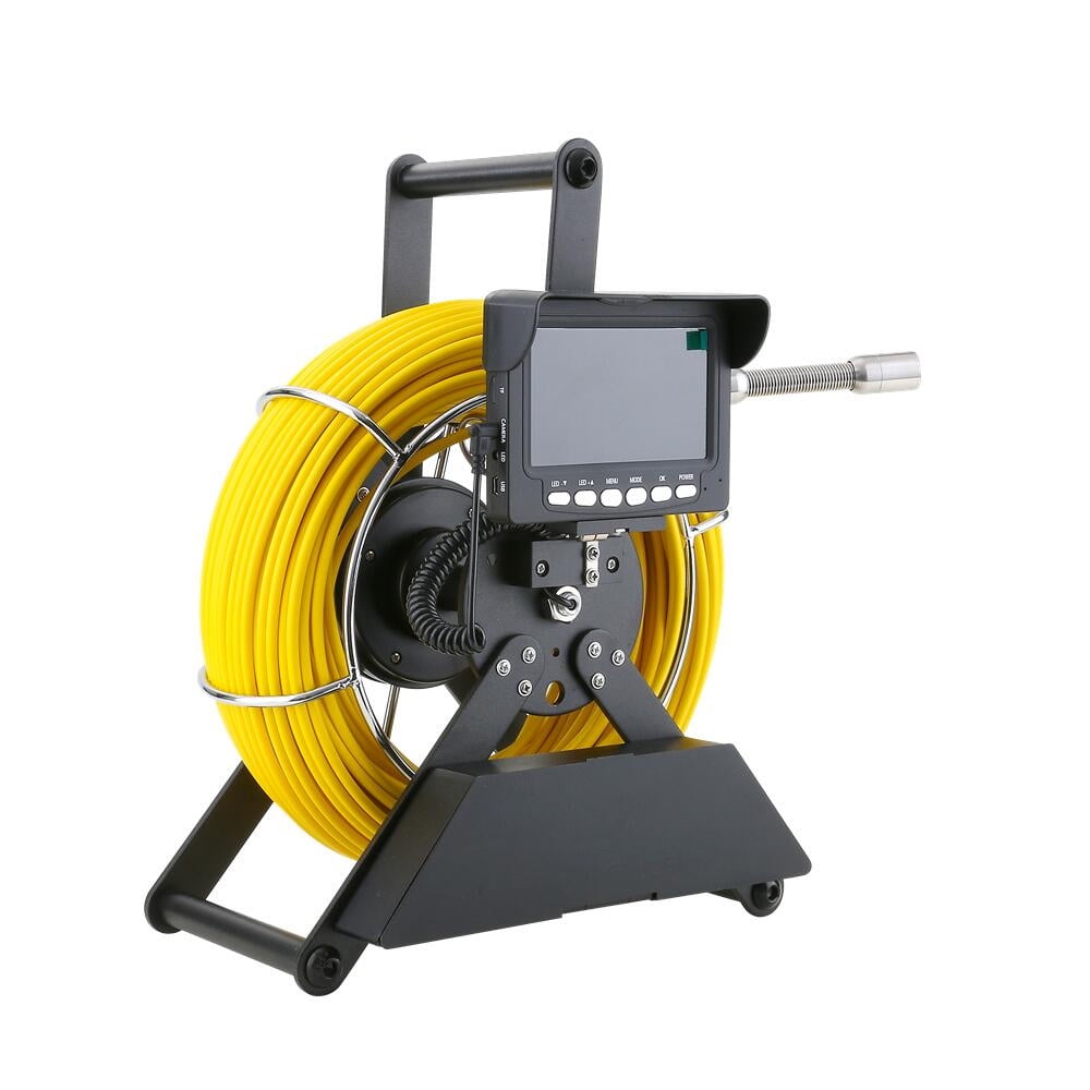 Sewer Inspection Camera, 20m 4500mA Battery IP68 1000TVL Drain 22MM ...
