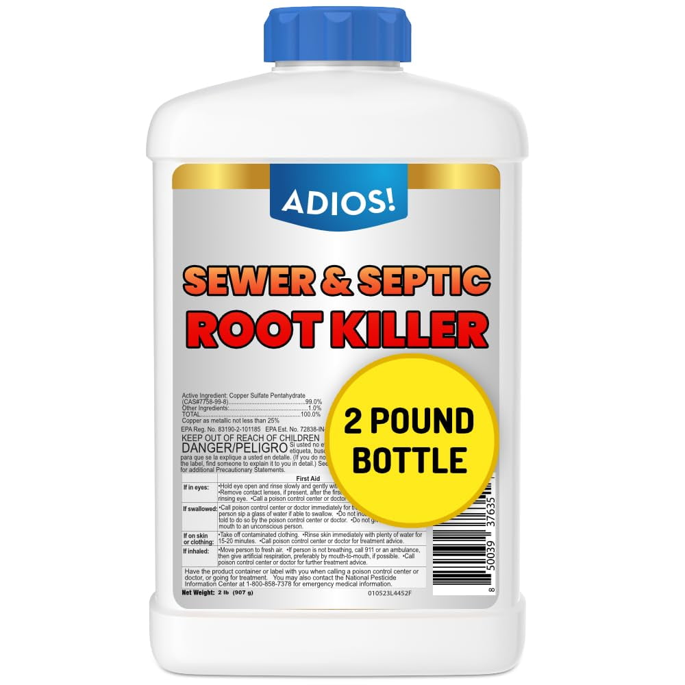 Sewer and Septic Root Killer for Trees and Shrubs, Copper Sulfate ...