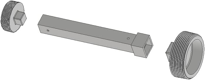 Sewer cleanout plug wrench for big 3 & 4 inch drain plugs$$Tools ...