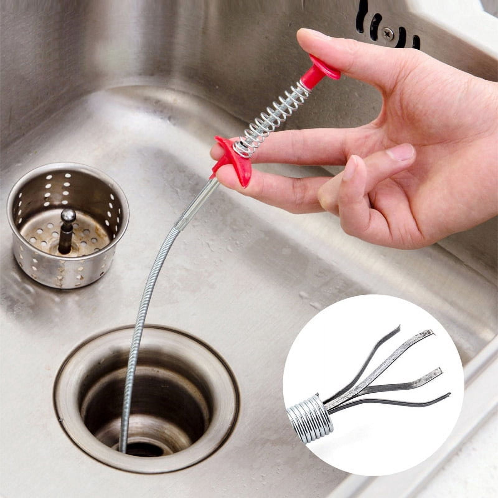 Sewer dredge spring pipe dredge tool hair hair cleaner toilet toilet ...