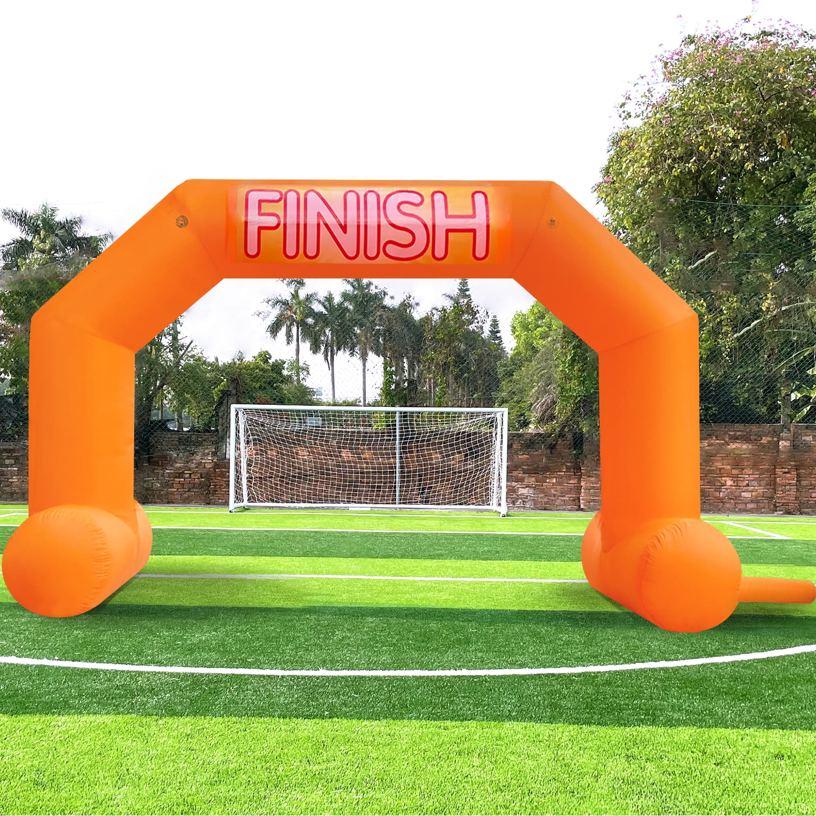 Sewinfla 20ft Inflatable Start Finish Line Arch Orange with Powerful ...