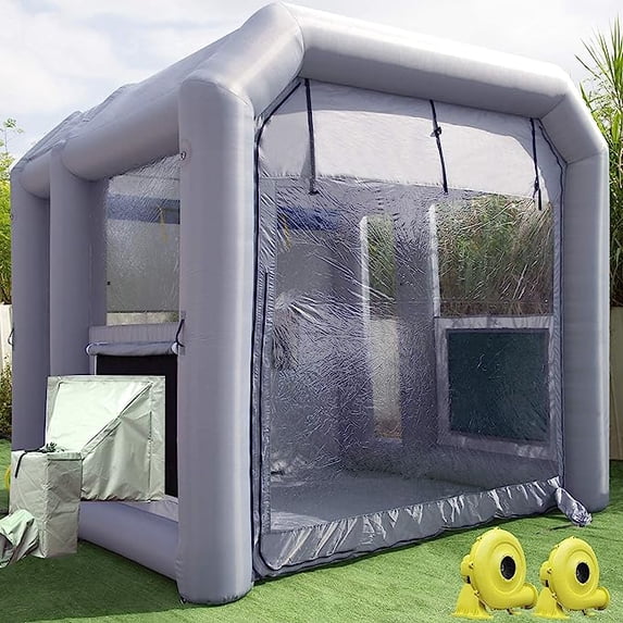 Sewinfla Indoor Inflatable Paint Booth with Air Draft Device 12.5x11 ...