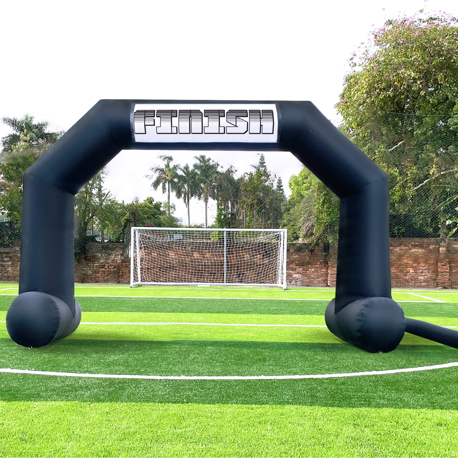 Sewinfla Outdoor Inflatable Race Archway Black 20ft & 2 Interchangeable ...