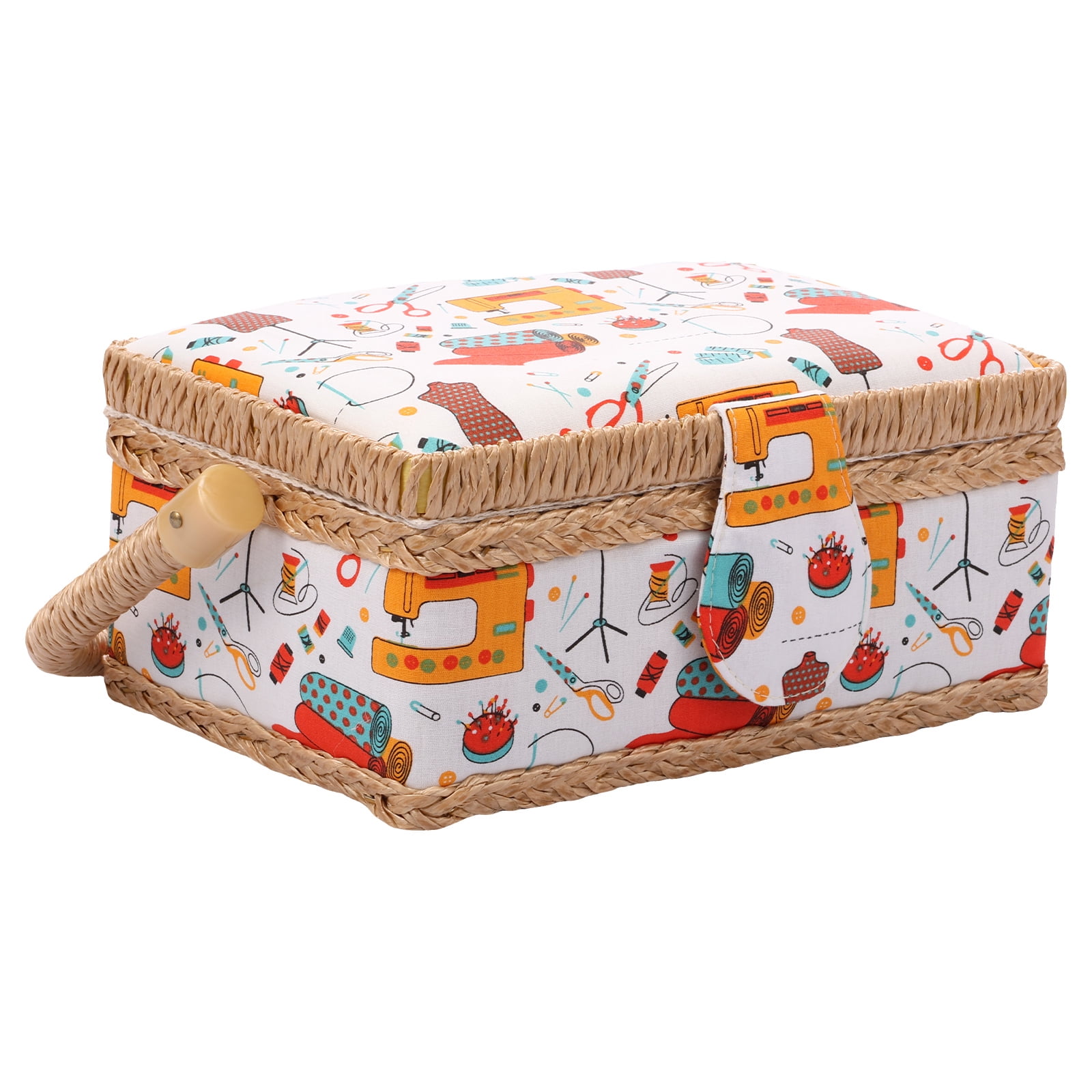 Sewing Basket Large Capacity Sewing Basket Organizer with Inside Pocket ...