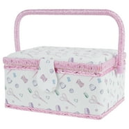 Medium Sewing Box with Kit Accessories Sewing Basket Organizer with ...