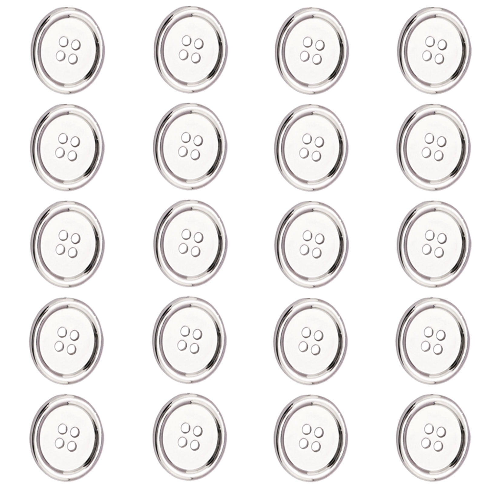 Sewing Button with Alloy Materials Four Hole Designs Fine Edges for ...