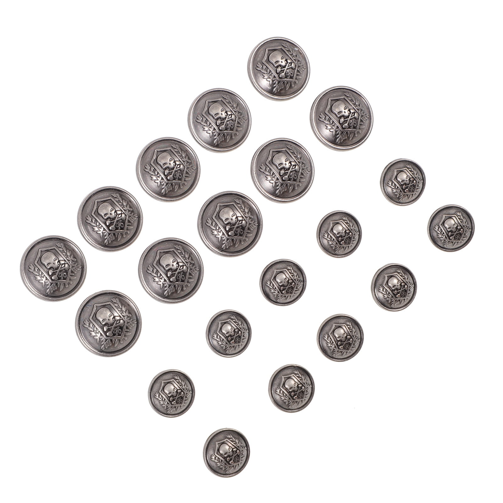 Sewing Buttons,20Pcs Alloy Round Button Clothing Button Delicate Suit ...