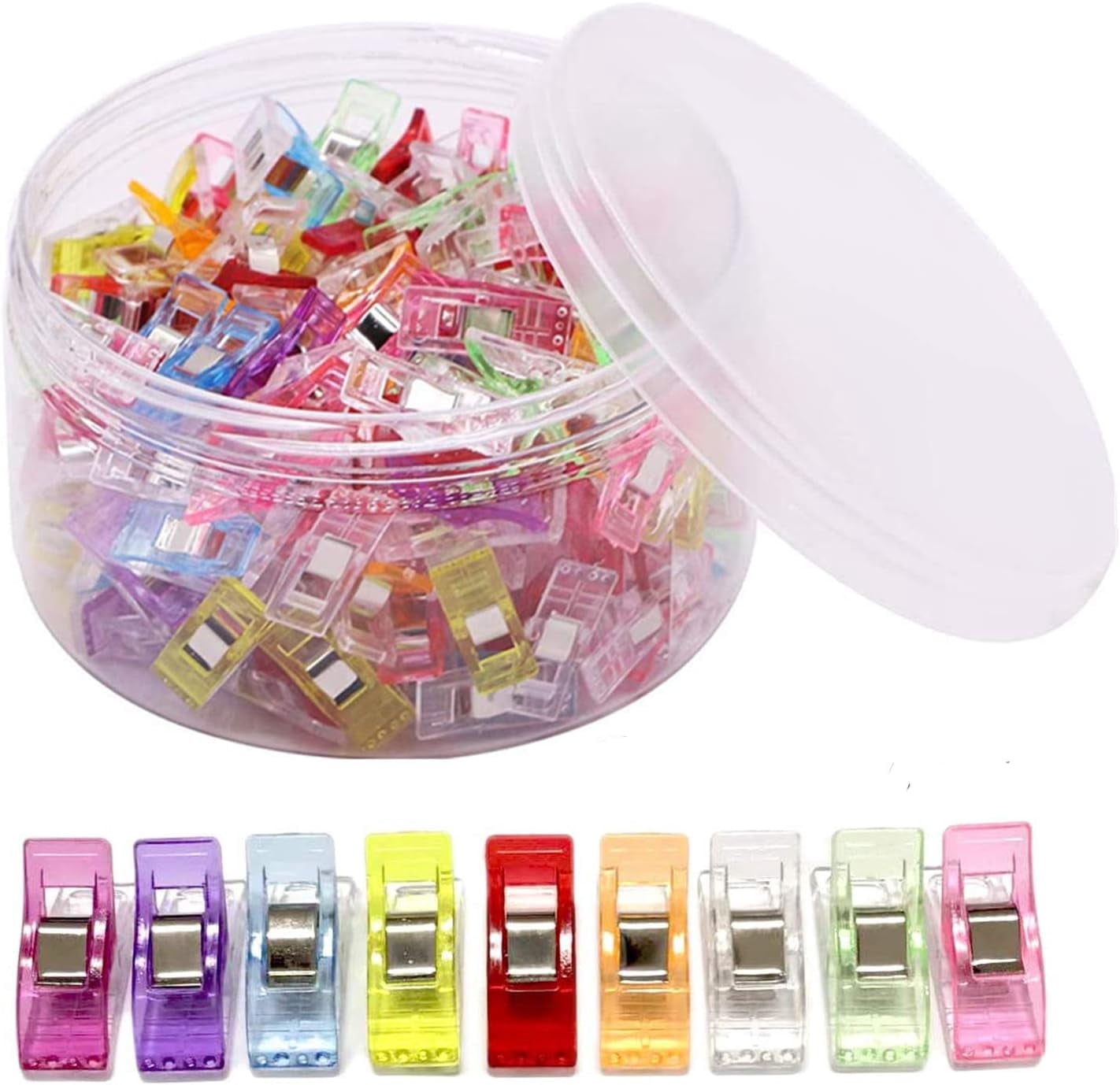 DANPINGLE, Sewing Clips, 150 Pcs, Multicolor Plastic Box - Walmart.com