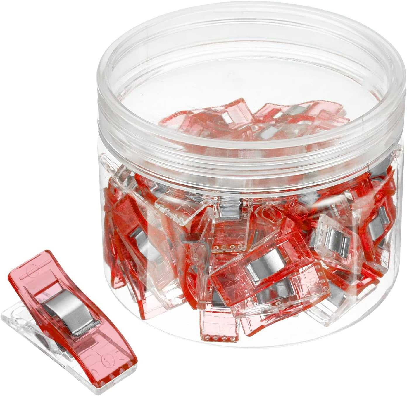 Sewing Clips with Box, 50 Pack Fabric Quilting Binding Clamps for Art ...