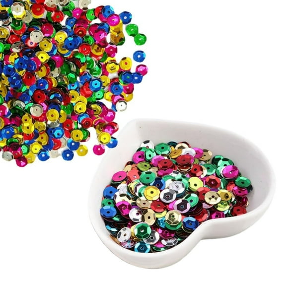 240g Large Sequins for Crafts 8 Colors Flat Round Sequin Paillettes PVC ...