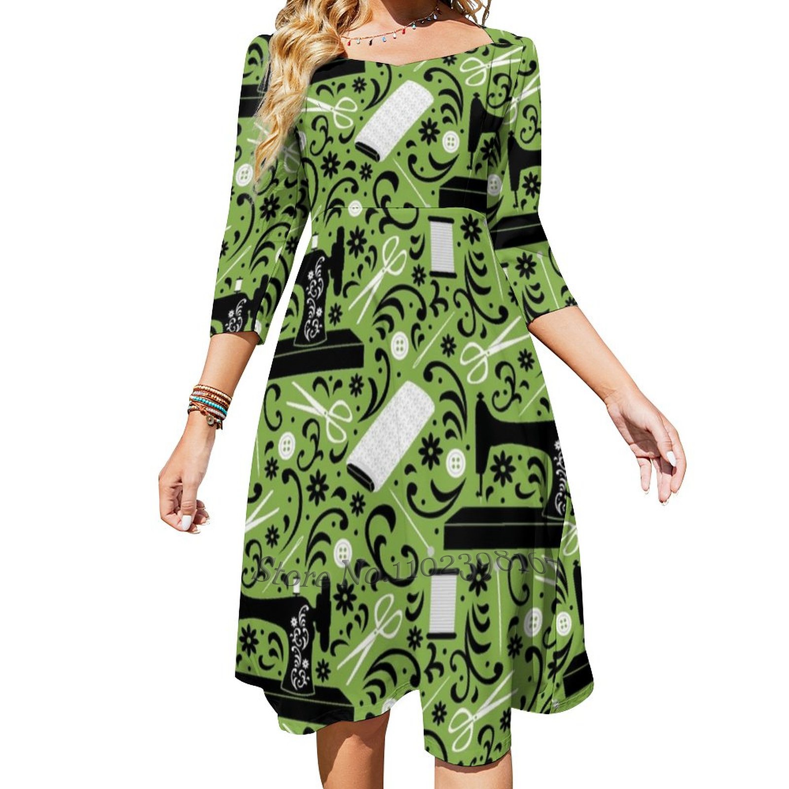 Sewing Evening Party Dresses Midi Sexy Dress Female Sweet One Piece ...