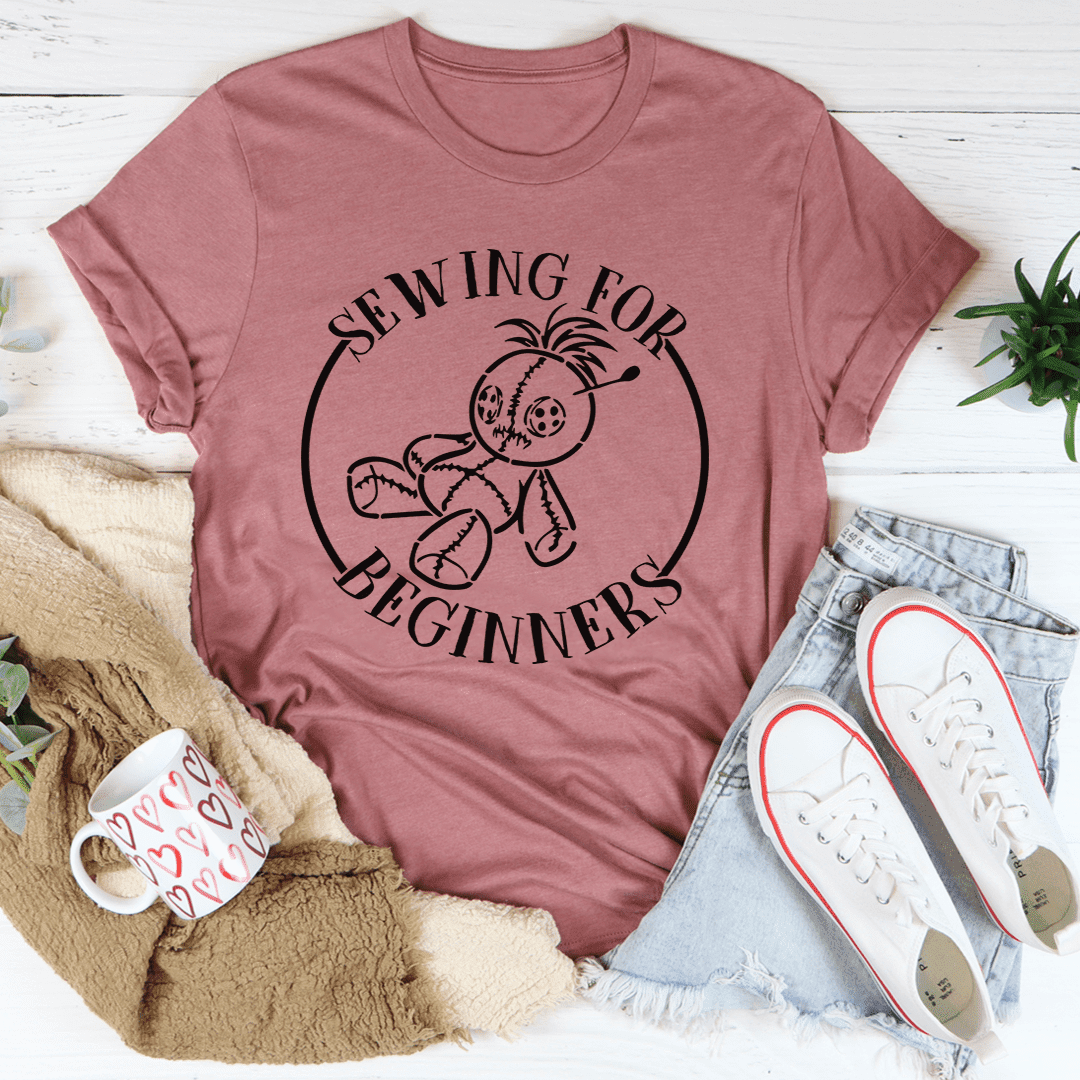 Sewing For Beginners Tee Athletic Heather S Peachy Sunday T-Shirt ...