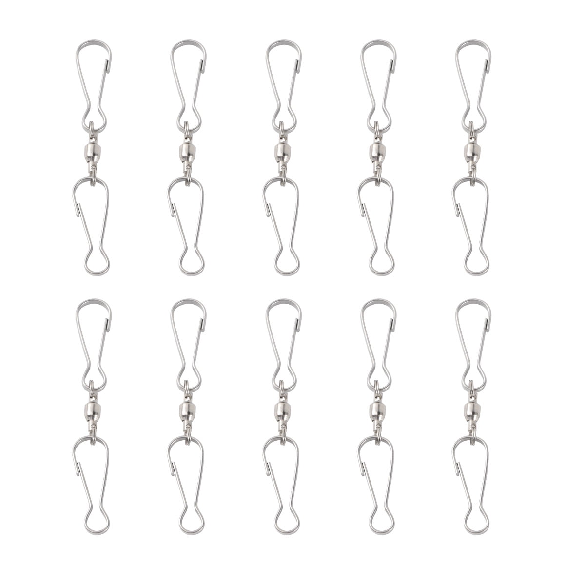 Sewing Hooks Stainless Steel Closure Swivel Clothing up Ordinary 10 Pcs ...