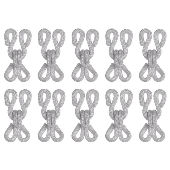 Sewing Hooks and Eye, 12pack Polyester Covered Hooks and Eyes Closure ...