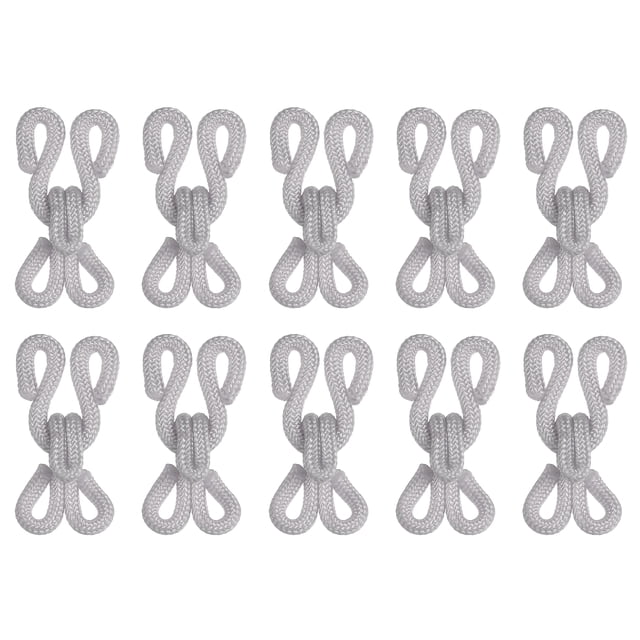 Sewing Hooks and Eye, 12pack Polyester Covered Hooks and Eyes Closure ...