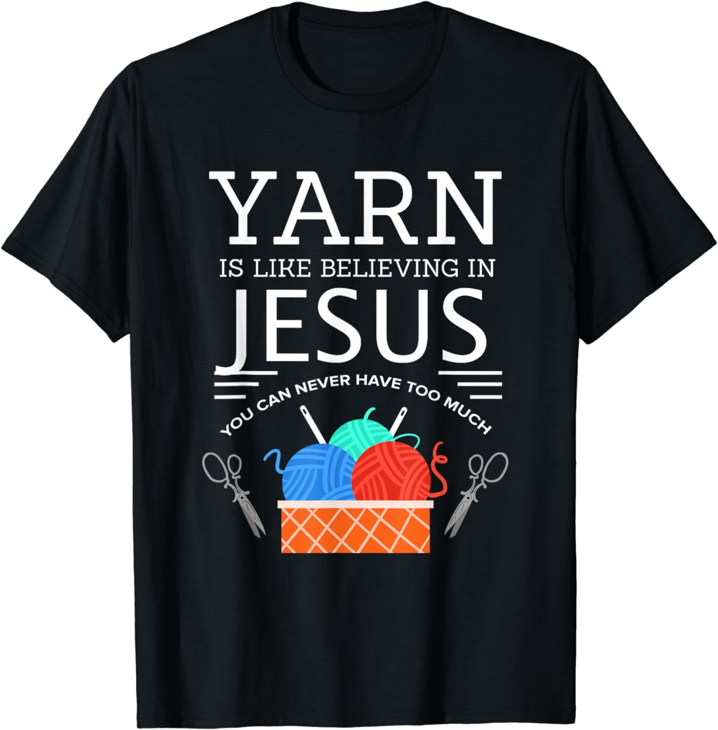 Sewing Jesus Shirt Quilting Yarn Needle Christian T-Shirt T-Shirt ...