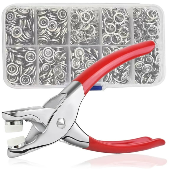 Sewing Kit with 100PCS Metal Buttons Manual Pliers Tool Included, 2026 ...