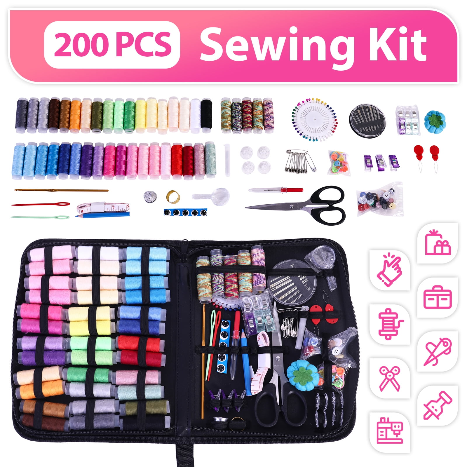 E-commerce Giant Sewing Kit Sewing Supplies Set with Thread Spools ...