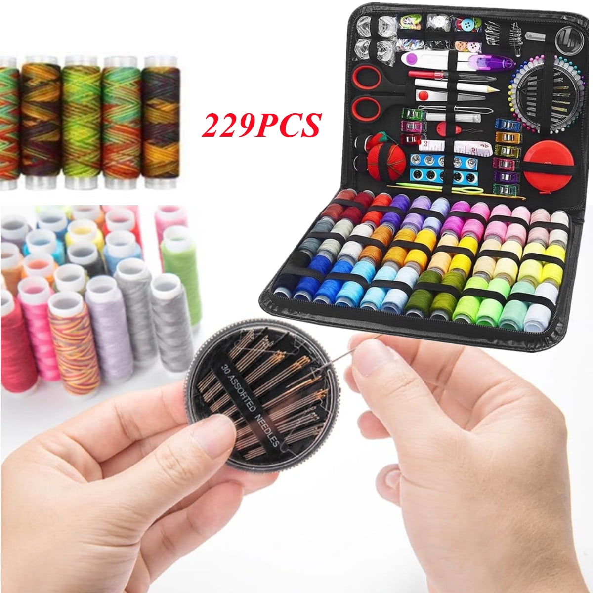 Sewing Kit for Adults & Beginners - A Portable Hand Needle and Thread ...