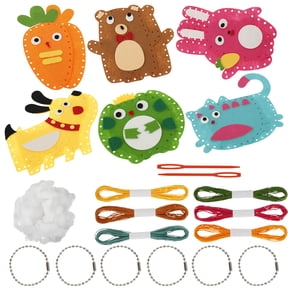 INvench Kids Sewing Kit for Girls, Beginner Crafts Sew Projects ...