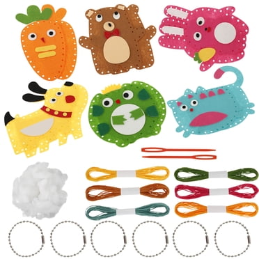 INvench Kids Sewing Kit for Girls, Beginner Crafts Sew Projects ...