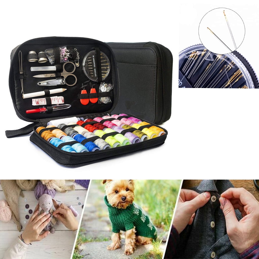 Sewing Kit, Mini Mending Set, Stainless Steel Needles, Portable Travel ...