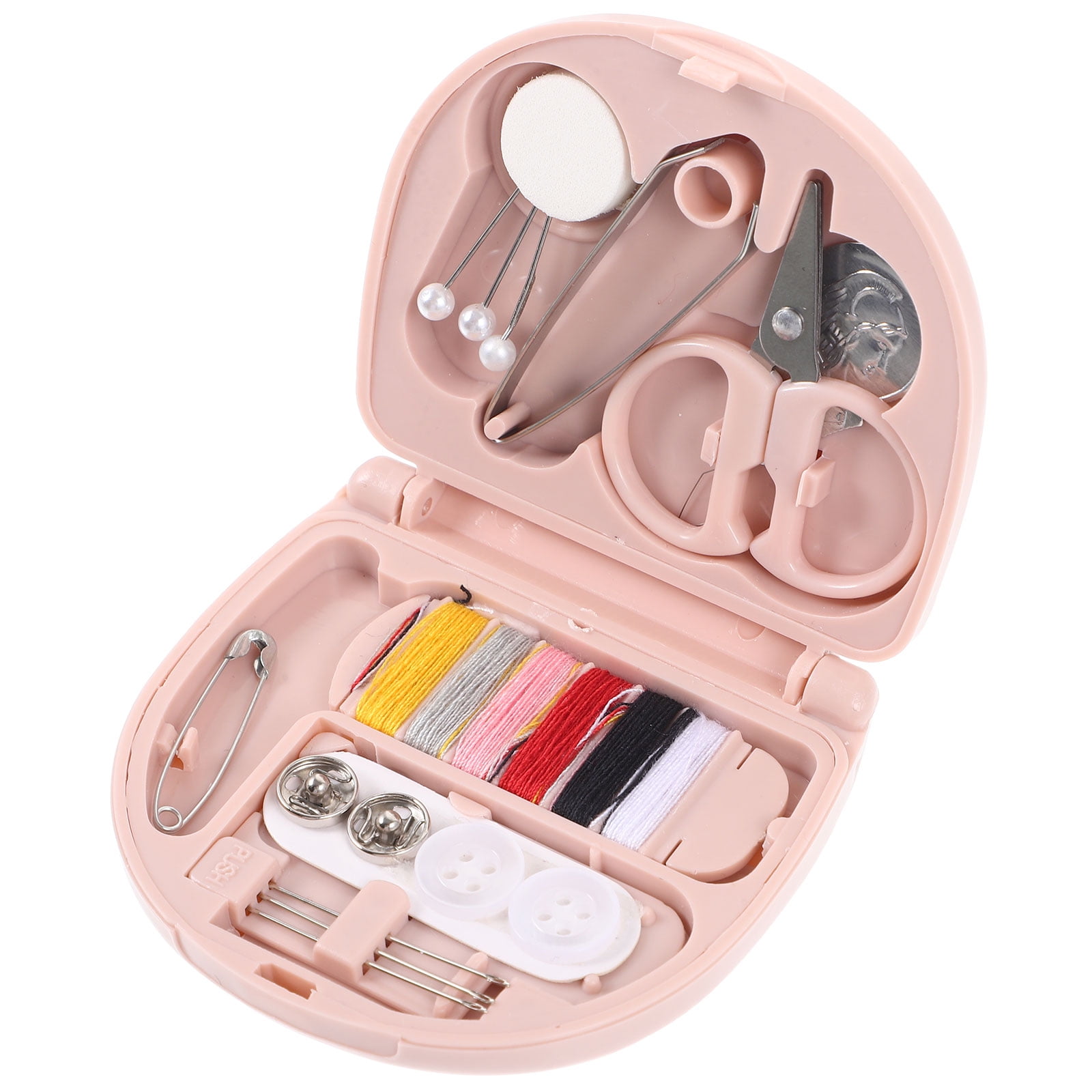 Mini Sewing Kit Supplies Storage Box Portable Travel (Strawberry ...