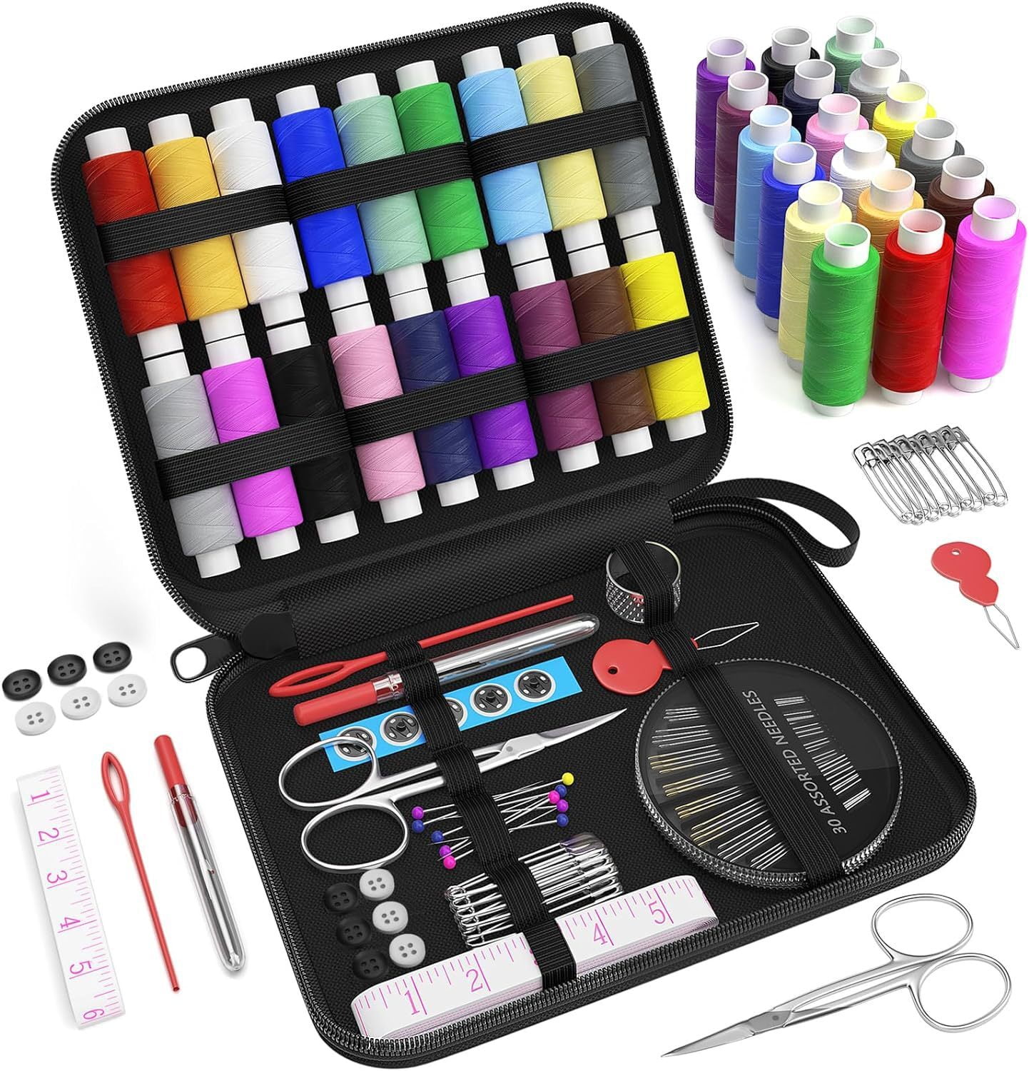 GoXteam Sewing Kit, Needle and Thread Kit, Travel, Basic, Beginner Sew ...