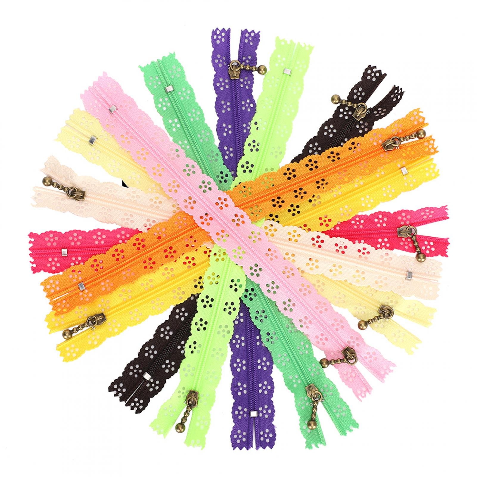 Sewing Lace Zippers 20CM(7.9inch) Novelty 10pcs End Zipper DIY Nylon ...
